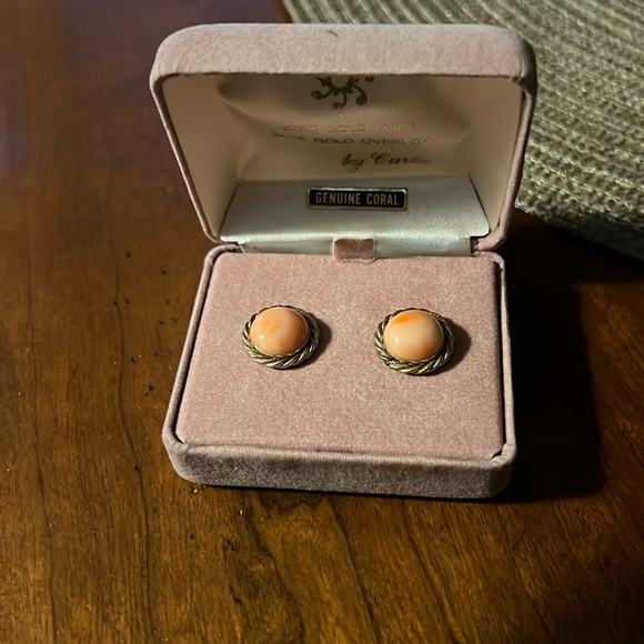 Carla | Jewelry | Genuine Coral 4k Gold Overlay 14k Wire Carla Pierced ...